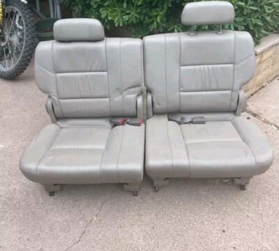 01-07 TOYOTA SEQUOIA 3RD ROW REAR SEATS LEFT AND RIGHT SET TAN BIEGE ...