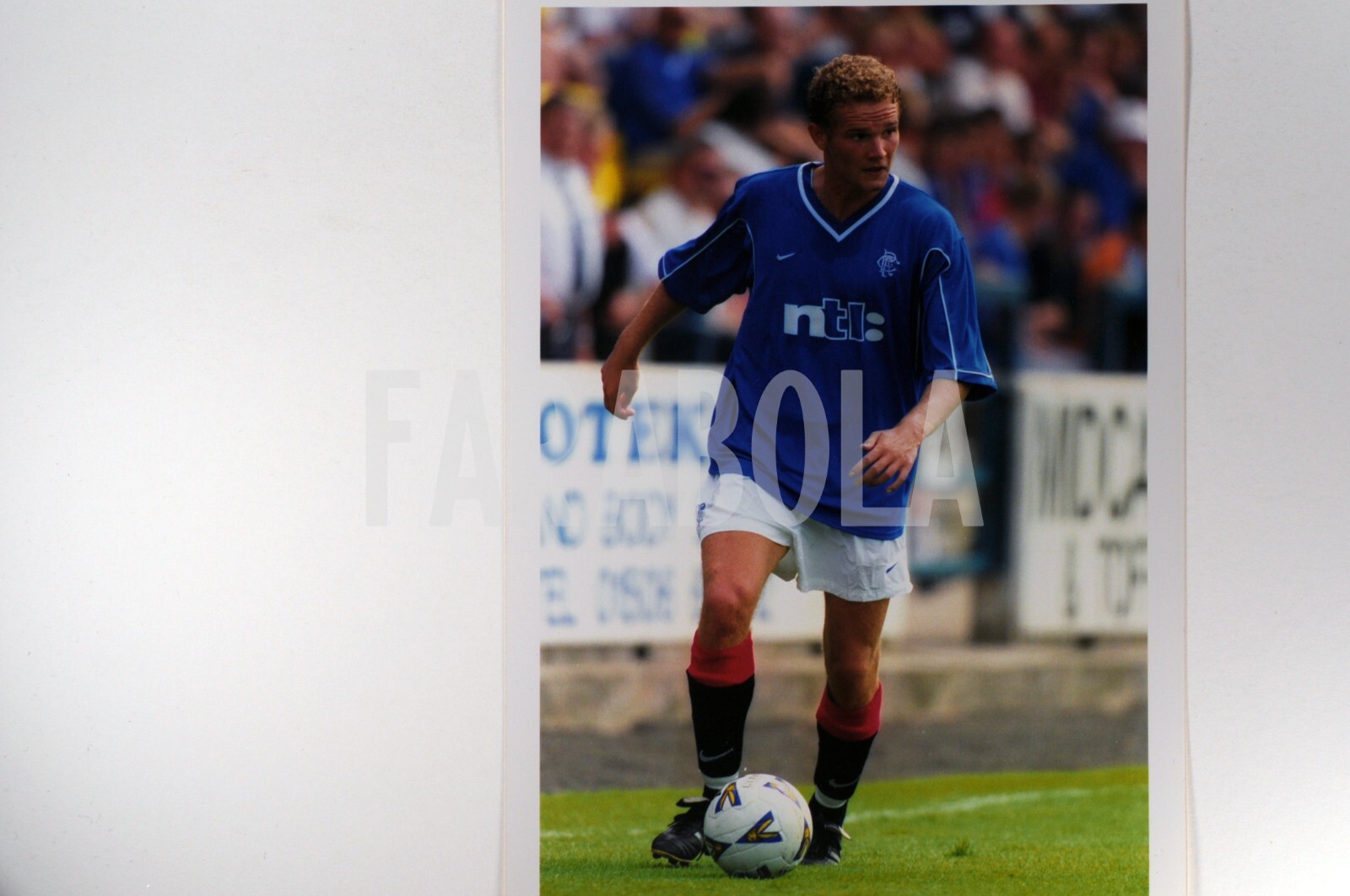 Photo de presse vintage Football,Rangers,Jonatan Johansson,Années Deux ...