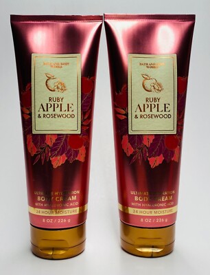 2 Bath & Body Works RUBY APPLE ROSEWOOD Body Cream Lotion | eBay