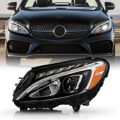 For Mercedes Benz C Class W205 2015-2018 C300 LED Headlight Left Driver ...