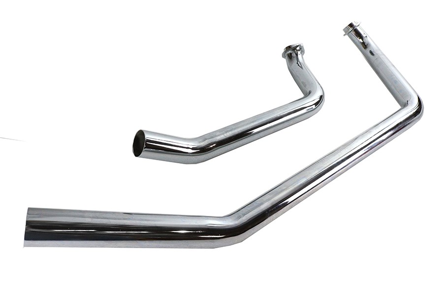 Shovelhead Exhaust Header Set Upsweep Chrome fits Harley Davidson | eBay