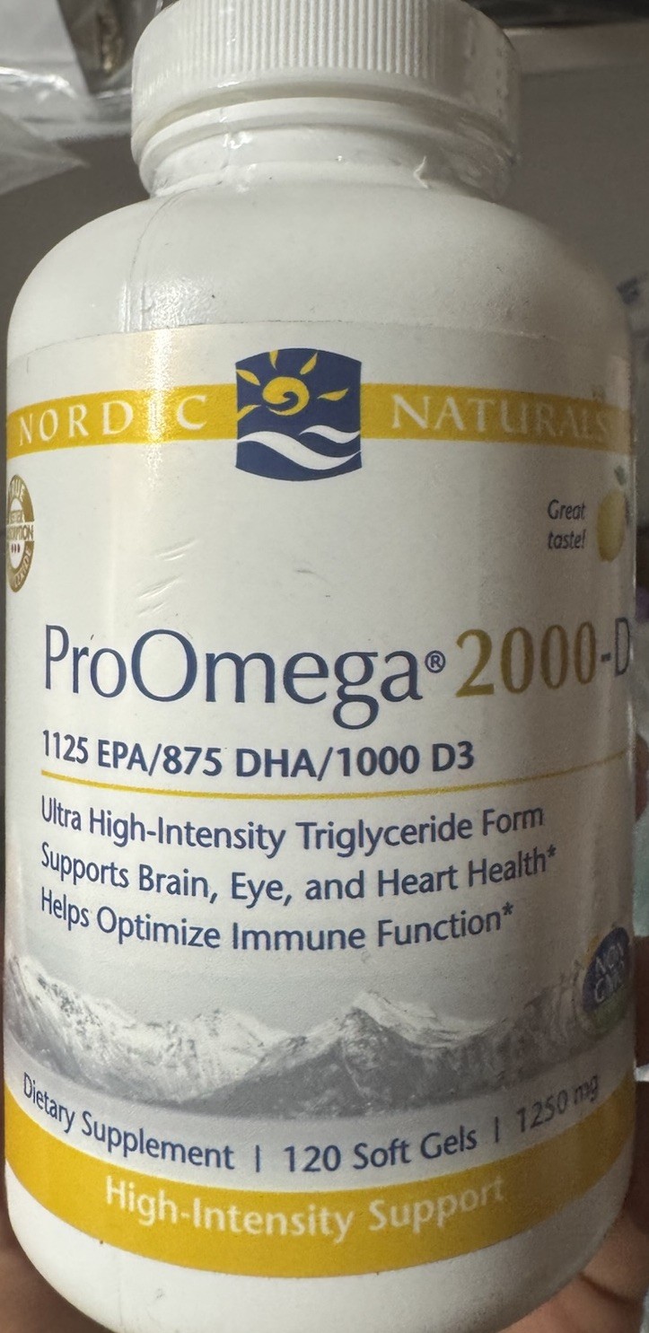 Nordic Naturals PUS-12137 ProOmega 2000 Lemon Soft Gels - 120 Capsules ...