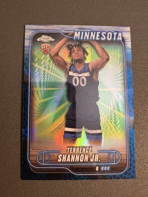 2024-25 Topps Chrome Basketball TERRENCE SHANNON JR Blue Refractor ...