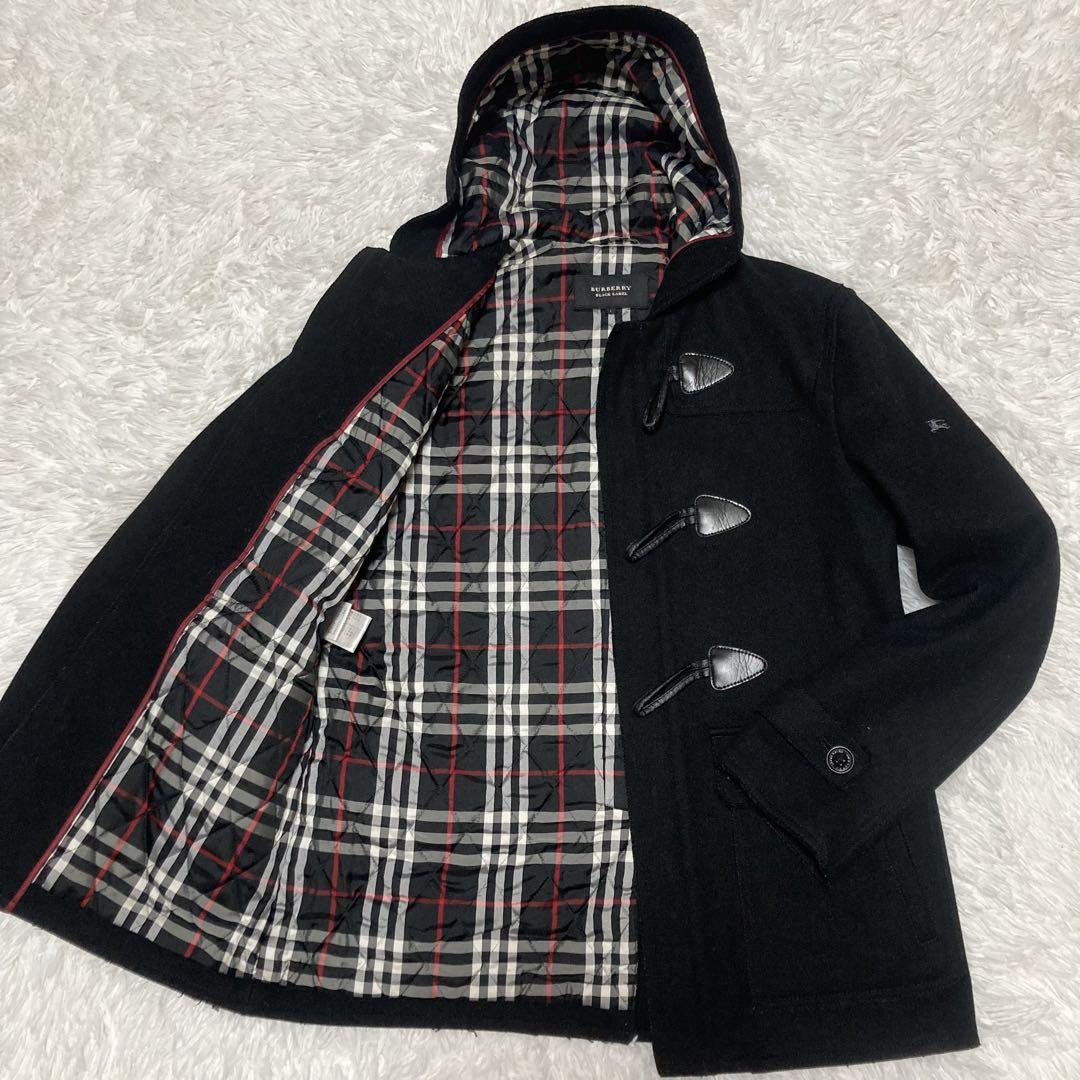 Burberry Black Label Duffle Coat, Size L, Lined with Nova Burberry Black Label Duffle Coat, Size L, Lined with Nova
