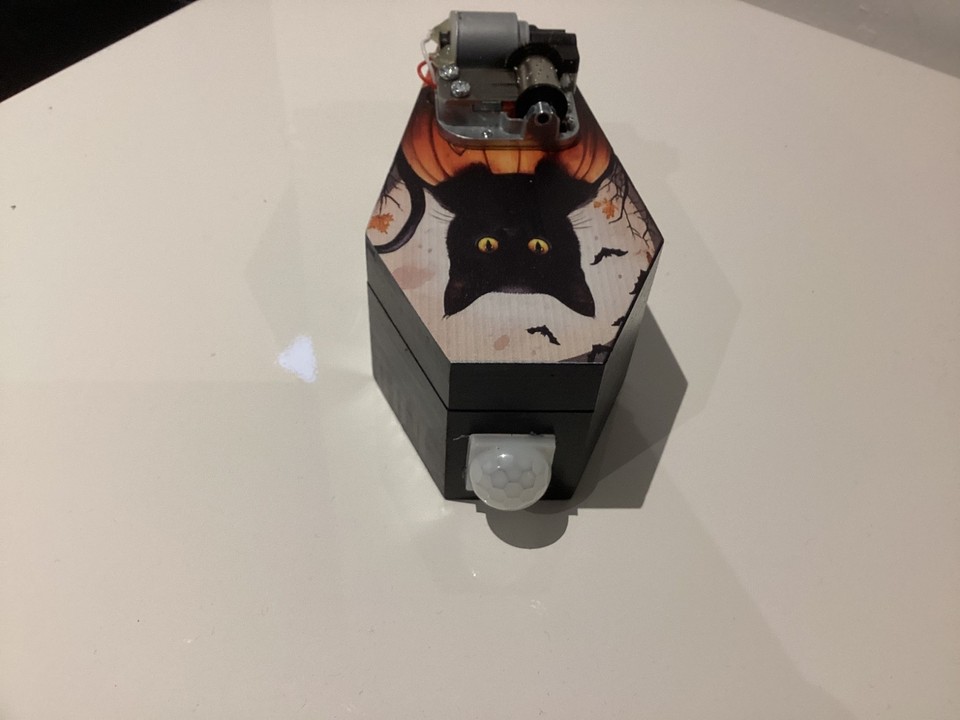 👻PARANORMAL GHOST HUNTING MOTION COFFIN MUSIC BOX - SPIRIT TRIGGER ...