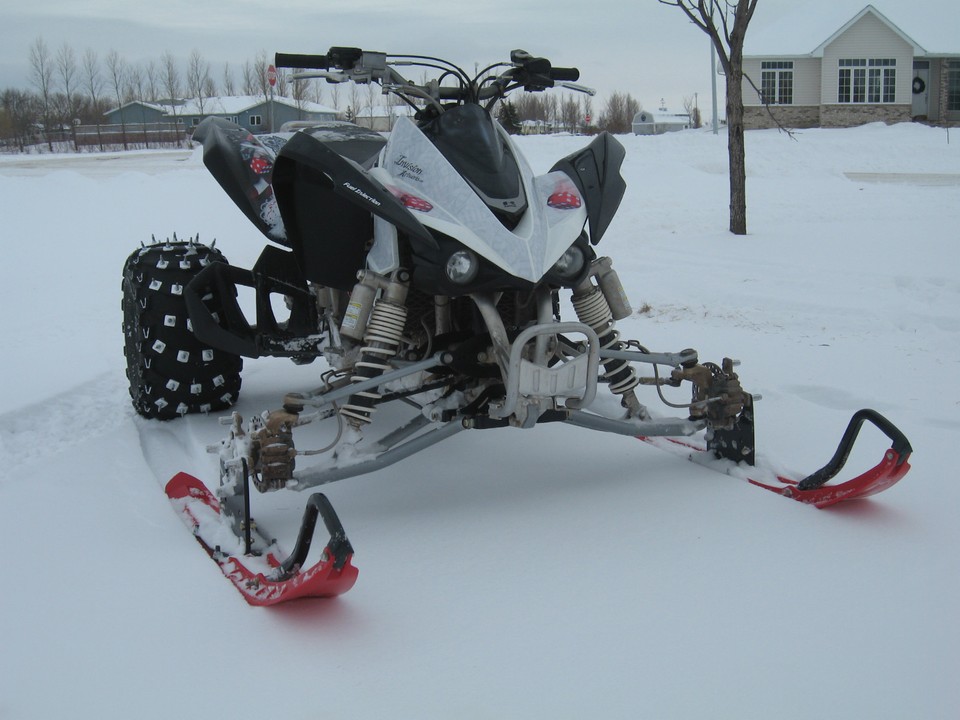 ATV Tires to Skis Conversion Kit for Honda 700XX 450R 400EX 400X 250R ...