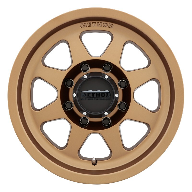Method MR701 17x8.5 0mm Offset 8x170 130.81mm CB Method Bronze Wheel ...