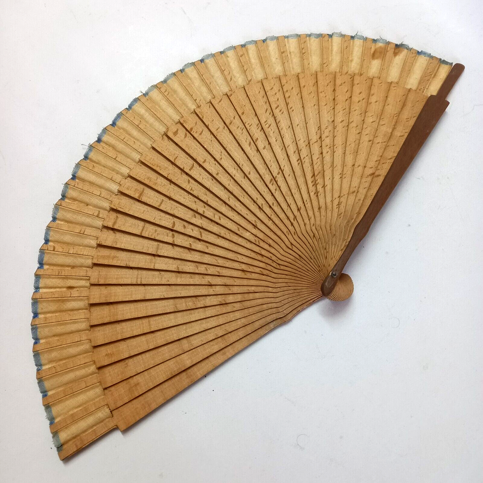 Antique Victorian Hand Fan Spanish /Cloth Sandalwood Bullfighting Old ...
