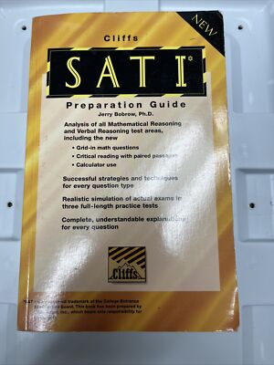 Cliffs Sat I Reasoning Test Preparation Guide Paperback Book ...