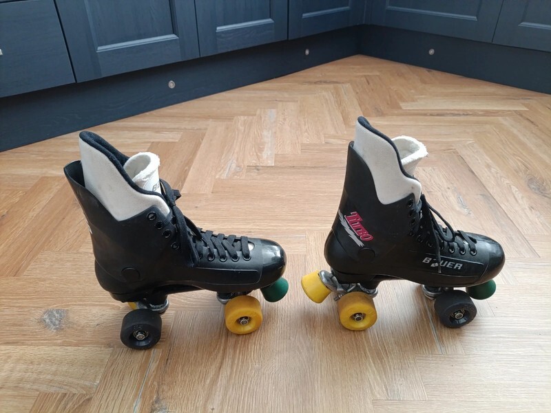 Bauer Turbo Quad Roller Skates / Boots 90's Retro | eBay UK
