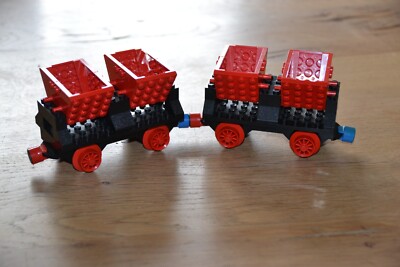 Lego 70er Eisenbahn 2 x 130 Doppel Kipplore 70s wagon with Tippers 1972 ...