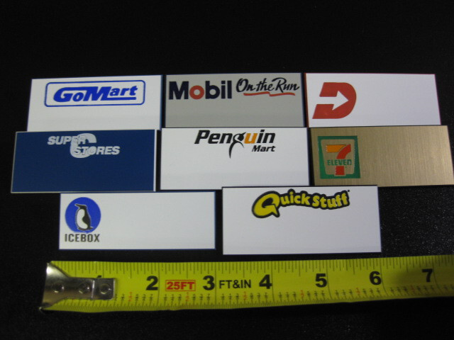 Convenience Grocery Store Name badge lot! 7-11 DASH IN PENGUIN GOMART ...