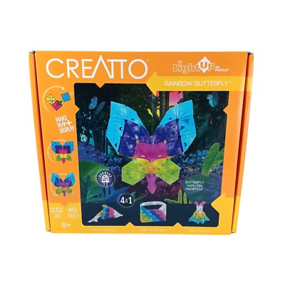 Thames & Kosmos Creatto Rainbow Butterfly Light-Up 3D Puzzle Kit NEW ...