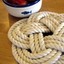 Mystic Knotwork: Nautical Sailor Knot Large Rope Trivet, Natural White ...