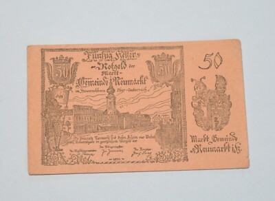 AUSTRIA 50 HELLER 1920 OLD BANKNOTE #10 | eBay