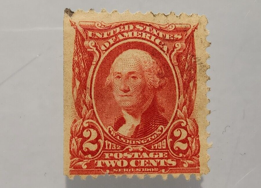 US George Washington 2 Cent Carmine / Red Stamp 1902-1903 - 12 ...