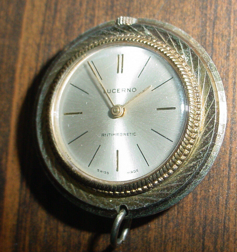 Swiss MONA LISA Pendant Watch GOLD TONE LUCERNO Circa 1960s | eBay