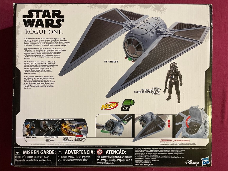 Hasbro Star Wars Rogue One TIE Striker w/ Tie Fighter Pilot Figure ...