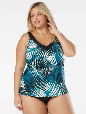 Coco Reef Core V-Neck Underwire TANKINI Swim Top ENDLESS SUMMER PALM ...
