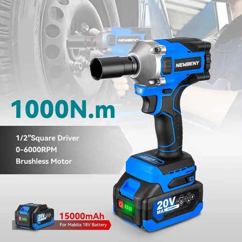 1000N.m High Torque Brushless Electric Impact Wrench Car Repair Power ...
