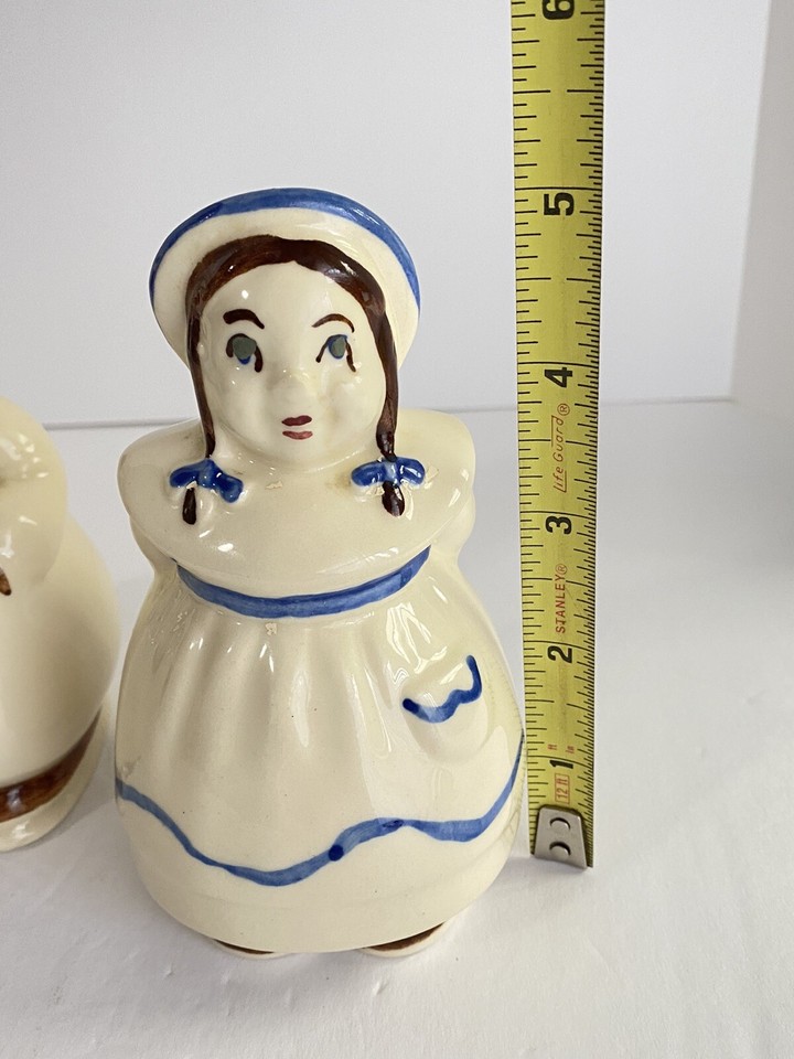 Shawnee Dutch Jack & Jill Salt & Pepper Shakers 5”inch Ceramic Pottery ...