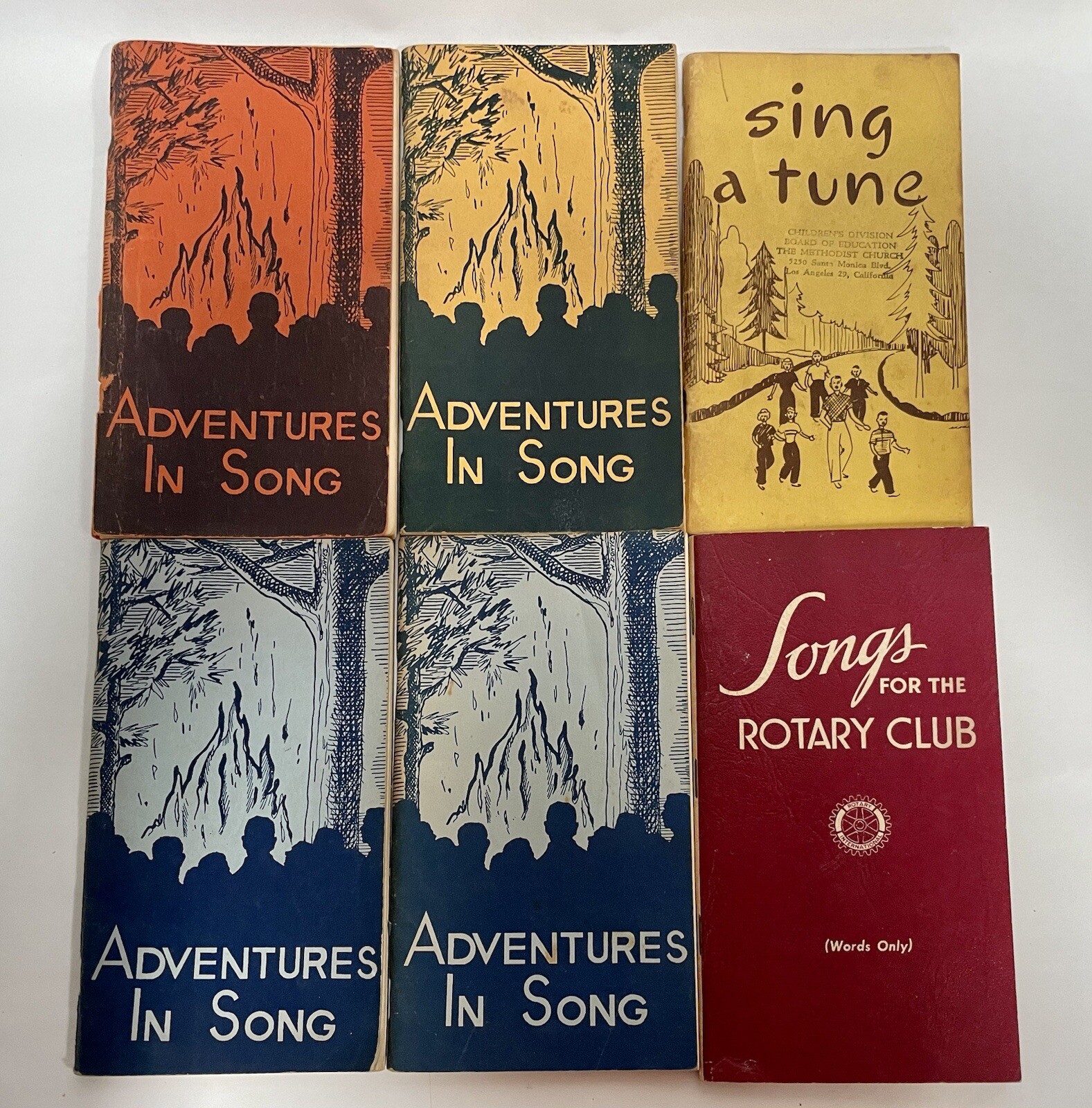 Vintage 50s Christian Songbooks Lot Of 6 Hymnals Wayout Sing Out Jesus ...