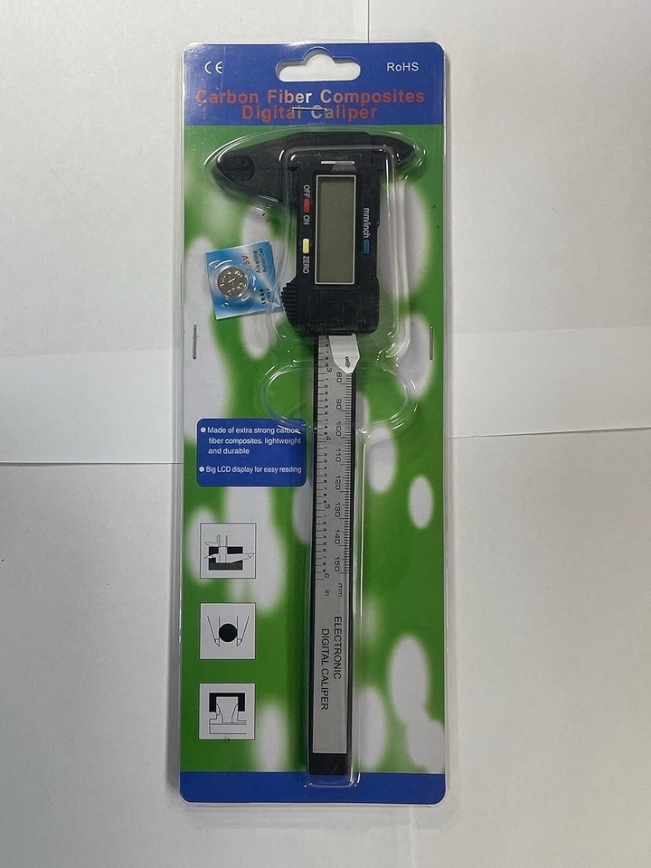 6" 150mm Digital Caliper Micrometer LCD Gauge Vernier Electronic ...