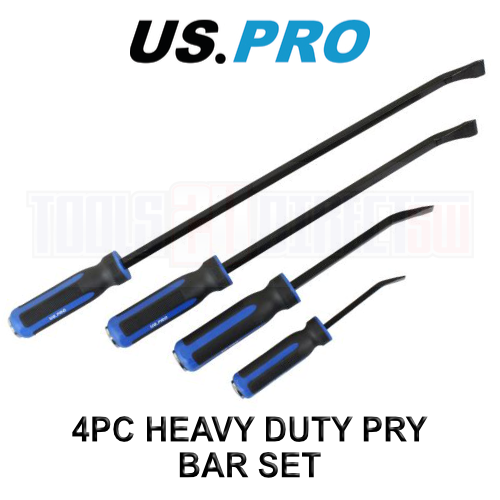 US PRO Tools 4pc Heavy Duty Pry Bar Set, Crow, Jemmy Bar Set, Bars 6868 ...