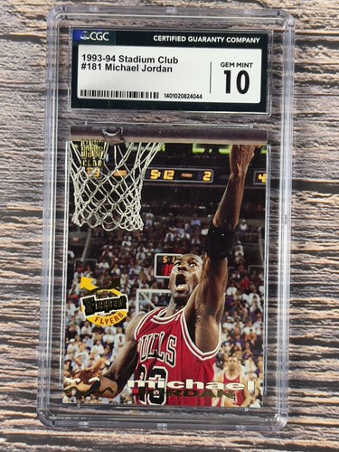 1993 Topps Stadium Club #181 Michael Jordan Frequent Flyers GEM MINT ...