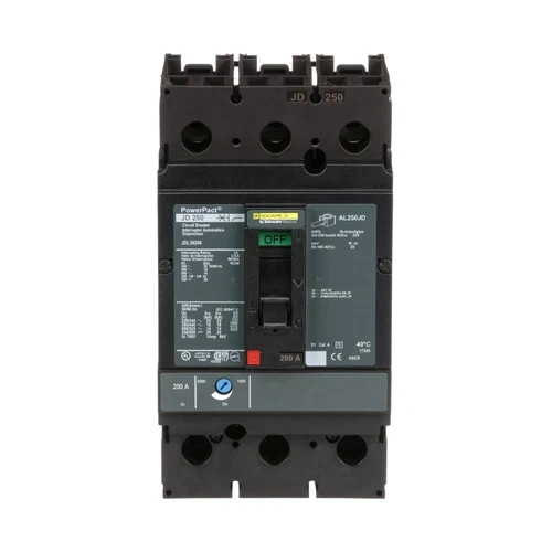 JDL36200 Square D 200A 3Pole Powerpact J-Frame Molded Case Circuit ...