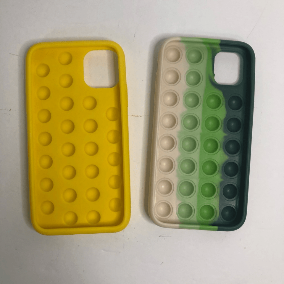 fidget popper phone case for iphone case for iphone 11 yellow green | eBay