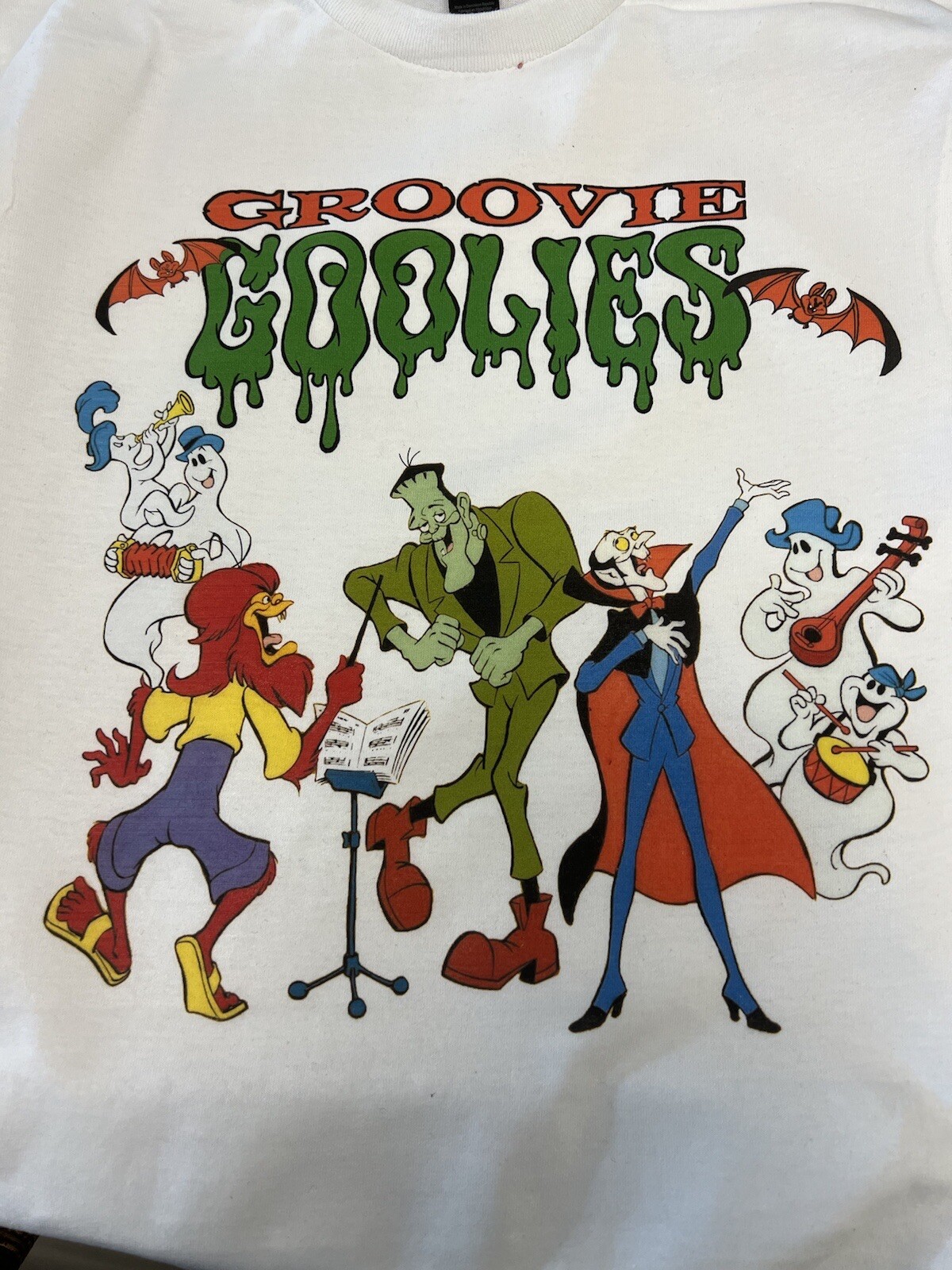 GROOVIE GOOLIES T-Shirt HANNA BARBERA TEE CARTOON GROOVY! FRANKENSTEIN ...