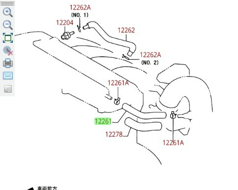 GENUINE OEM TOYOTA 02-06 CAMRY, 04-08 SOLARA 2.4L VENTILATION HOSE ...