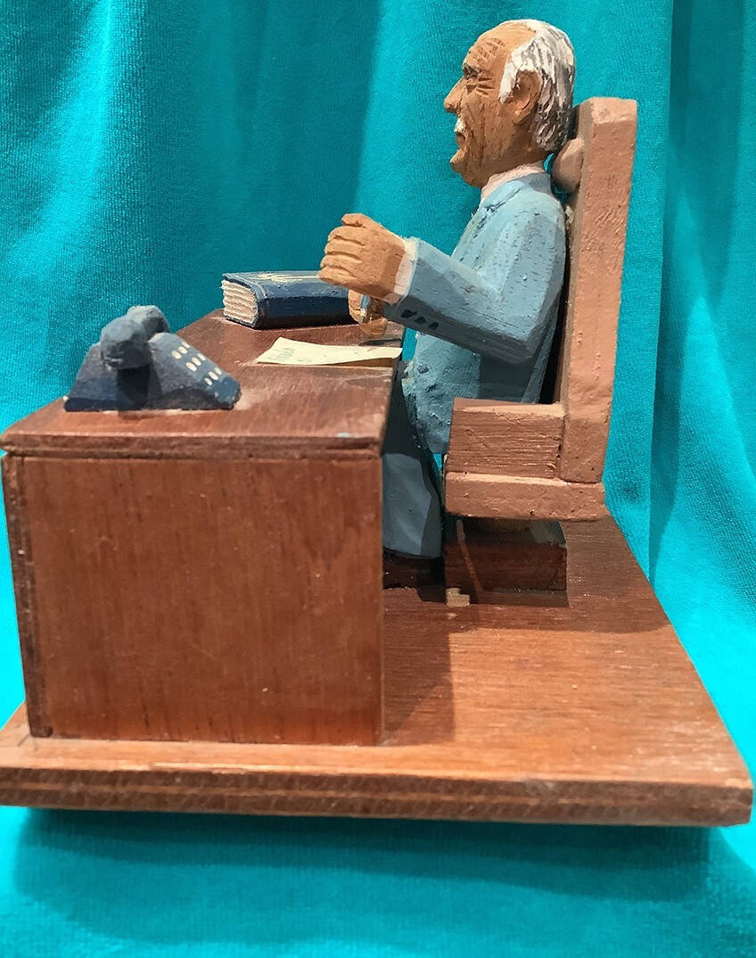 Gov. Luis A. Ferre vintage wood carving by Jose & Neftale Negron Puerto ...