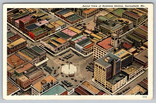 Downtown Business Street Springfield MO Missouri Postcard - C7 | eBay