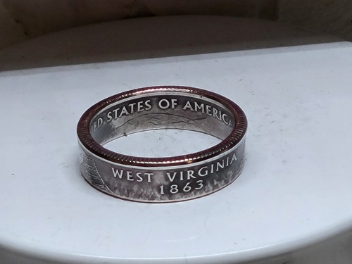 WEST VIRGINIA - Size 9 State Quarter Coin Ring | eBay