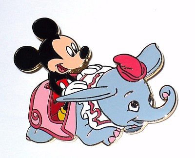 LE 500 RARE Disney Auctions Pin Dumbo Baby Flying Elephant Mickey Mouse ...