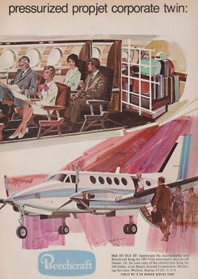 Aviation Magazine Print - Beech King Air 100 (1969) | eBay