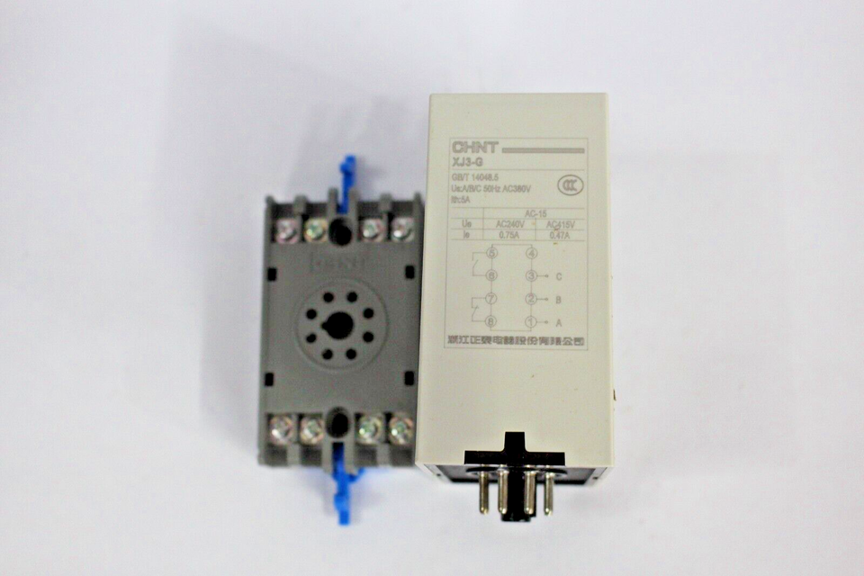 Chint XJ3-G Off Phase Sequence Protection Relay w/ Socket | eBay