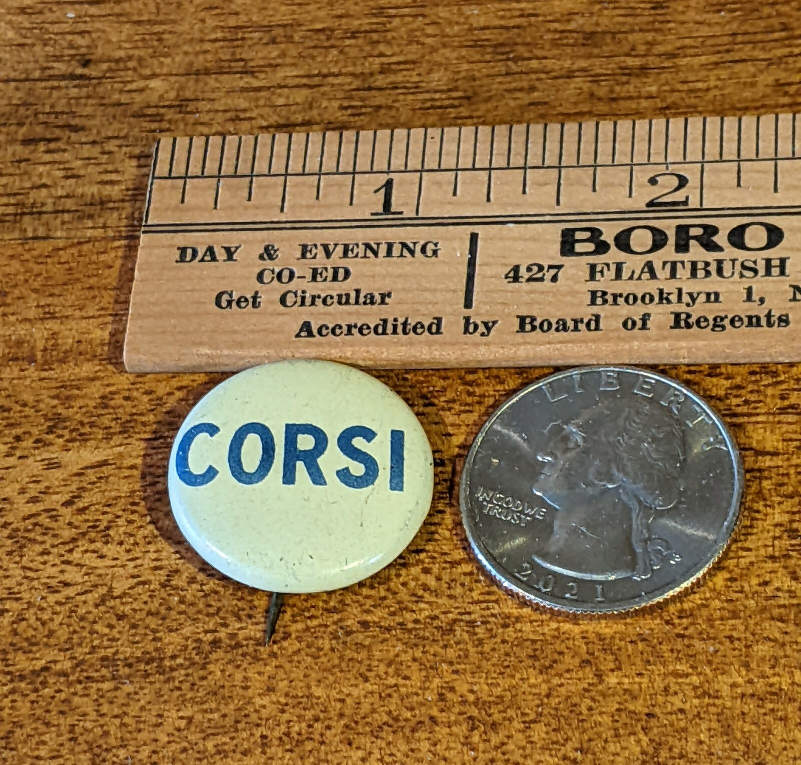 Rare Edward Corsi Mayor of NYC New York City CAMPAIGN BUTTON Pin ...