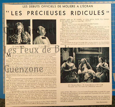 PRECIEUSES RIDICULES ANDRE BRUNOT LEONCE PERRET BRETTY document photo ...