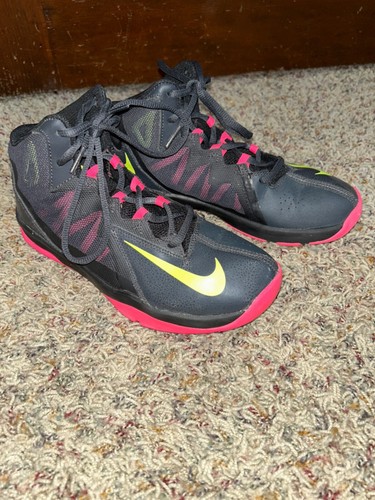 Nike Air Max Stutter Step 2 Youth Black/Pink/Neon Yellow Shoes Sz 5Y #653754-002 | eBay