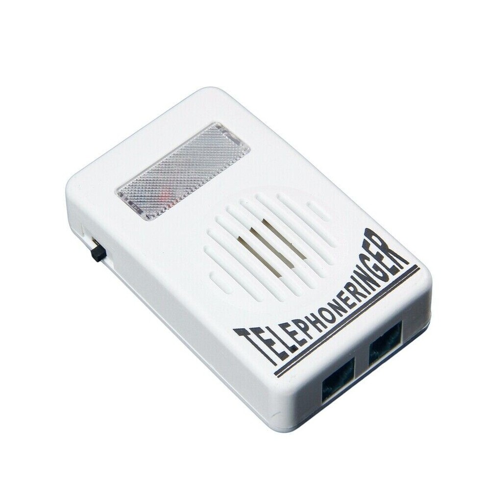 Home Telephone Strobe Light Phone Flasher Amplified Ringer Bell Hearing ...