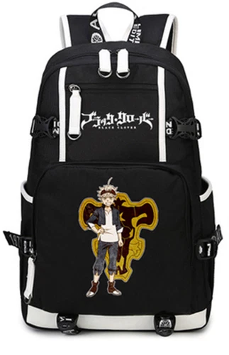 Black Clover Backpack School Bags Durable laptop travel bags Mochila ...