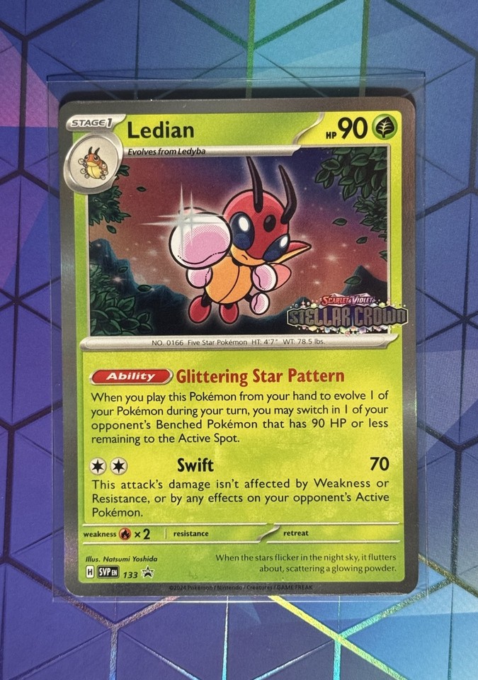 Pokemon TCG SVP EN Promo Ledian - 133 Stellar Crown (Prerelease) NM | eBay