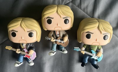 Kurt Cobain Funko Pop! Rocks Vinyl FYE & Hot Topic Exclusive #65/66/67 ...