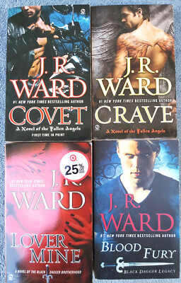 6 J R Ward Fallen Angel 1 & 2 Covet & Crave; Lover Revealed, Enshrined ...