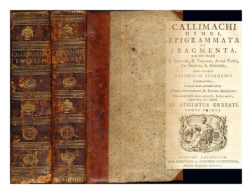 CALLIMACHUS. ERNESTI, JOHANN AUGUST (1707-1781) [EDITOR] Callimachi ...