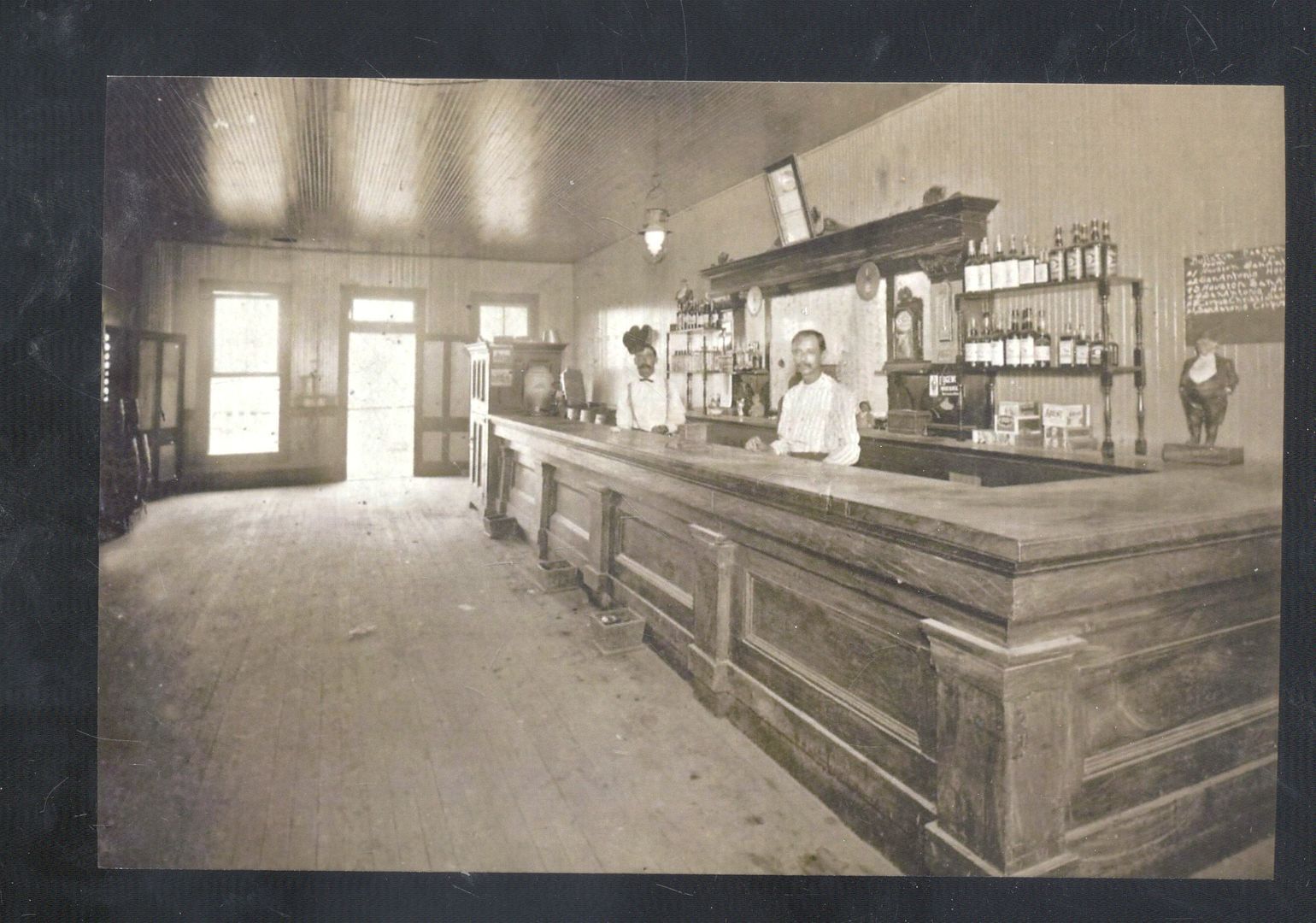 REAL PHOTO GHOST TOWN HELENA TEXAS SALOON BAR INTERIOR POSTCARD COPY | eBay