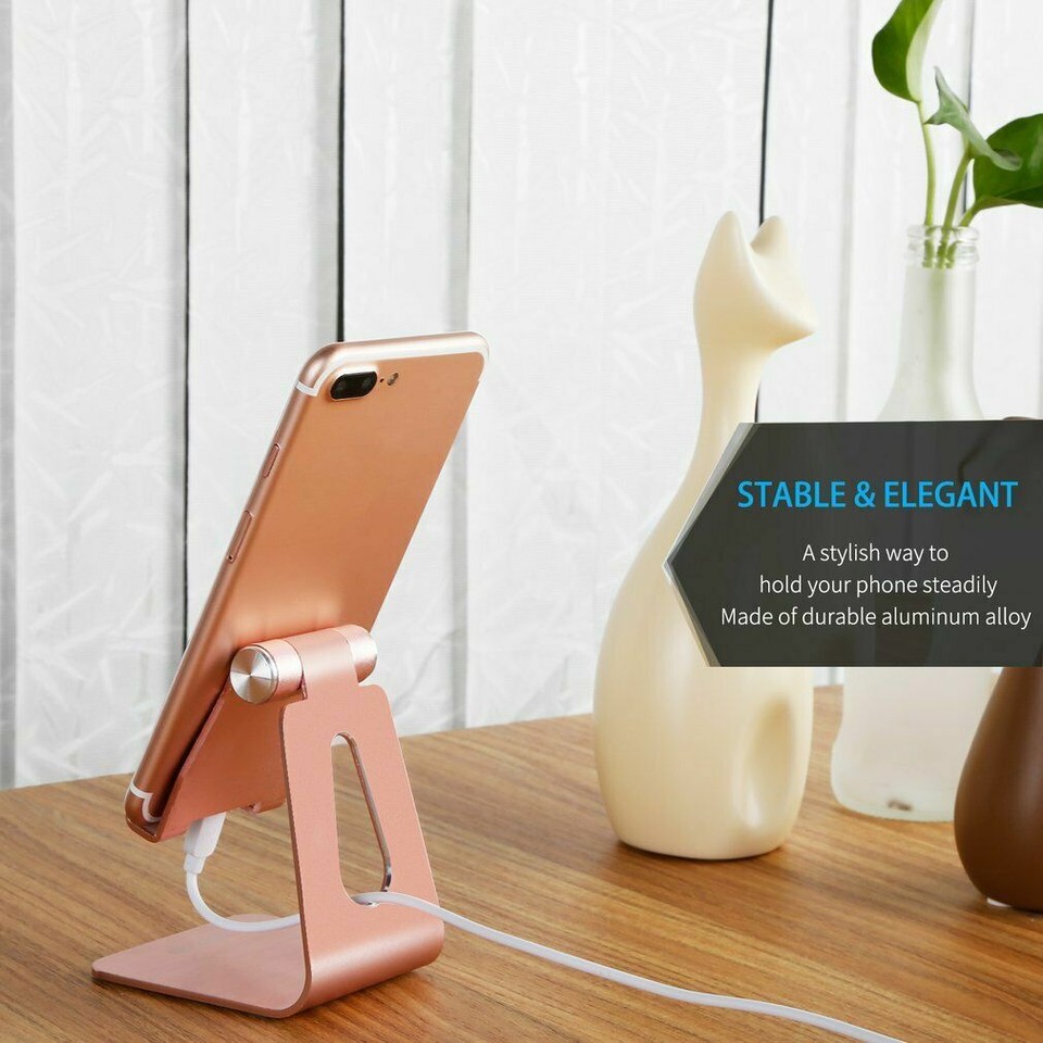 Cell Phone Stand Tablet Switch Aluminum Desk Table Holder Cradle Dock ...